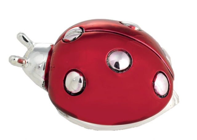 Silver covered Ladybug with enamel | Emozioni D'Argento
